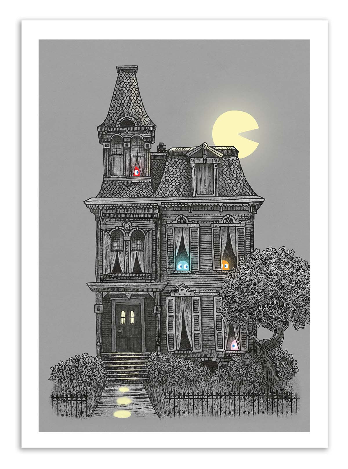 Affiche - Haunted by the 80's - Terry Fan – Alameda Vintage Decor